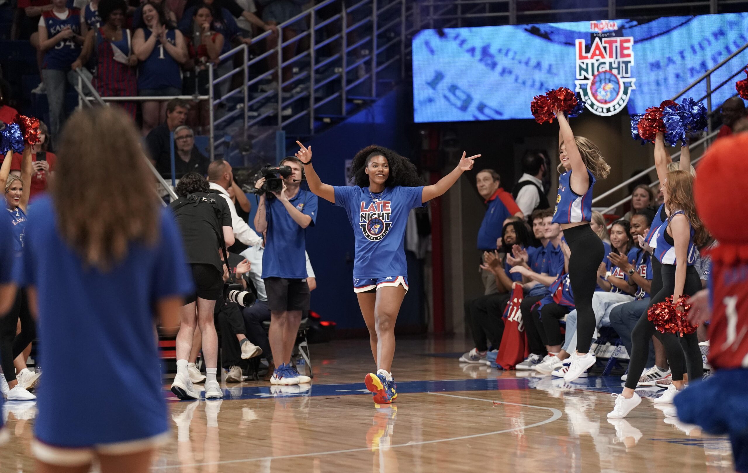 Kansas women’s basketball team debuts at 41st annual Late Night in the ...